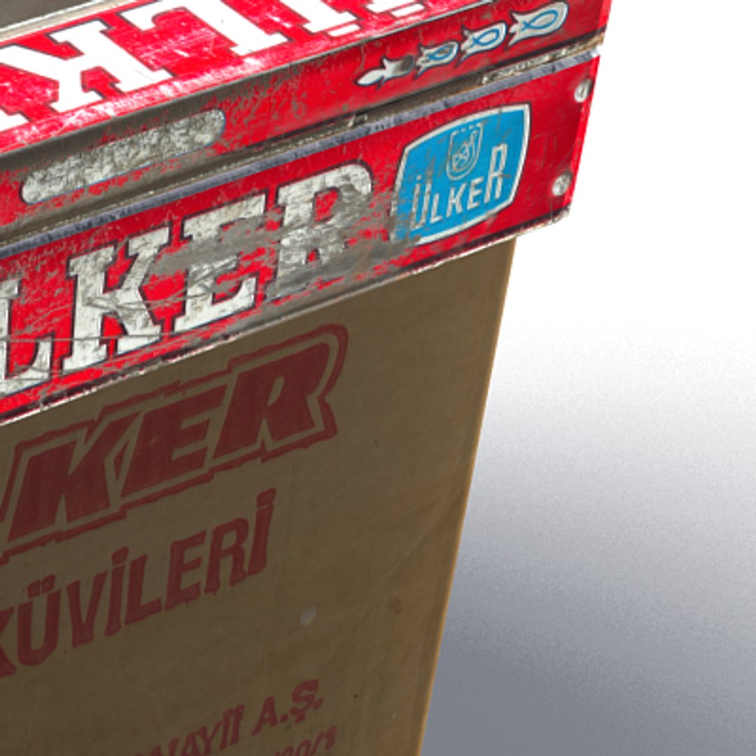 3d Nostalgia Ulker Biscuit Box Model