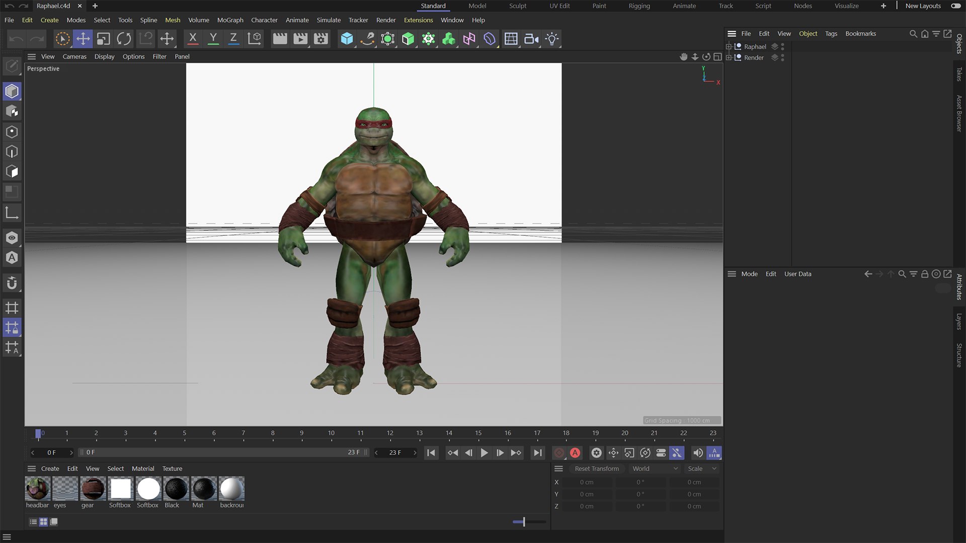 TMNT Raphael 3D Model - TurboSquid 1881576