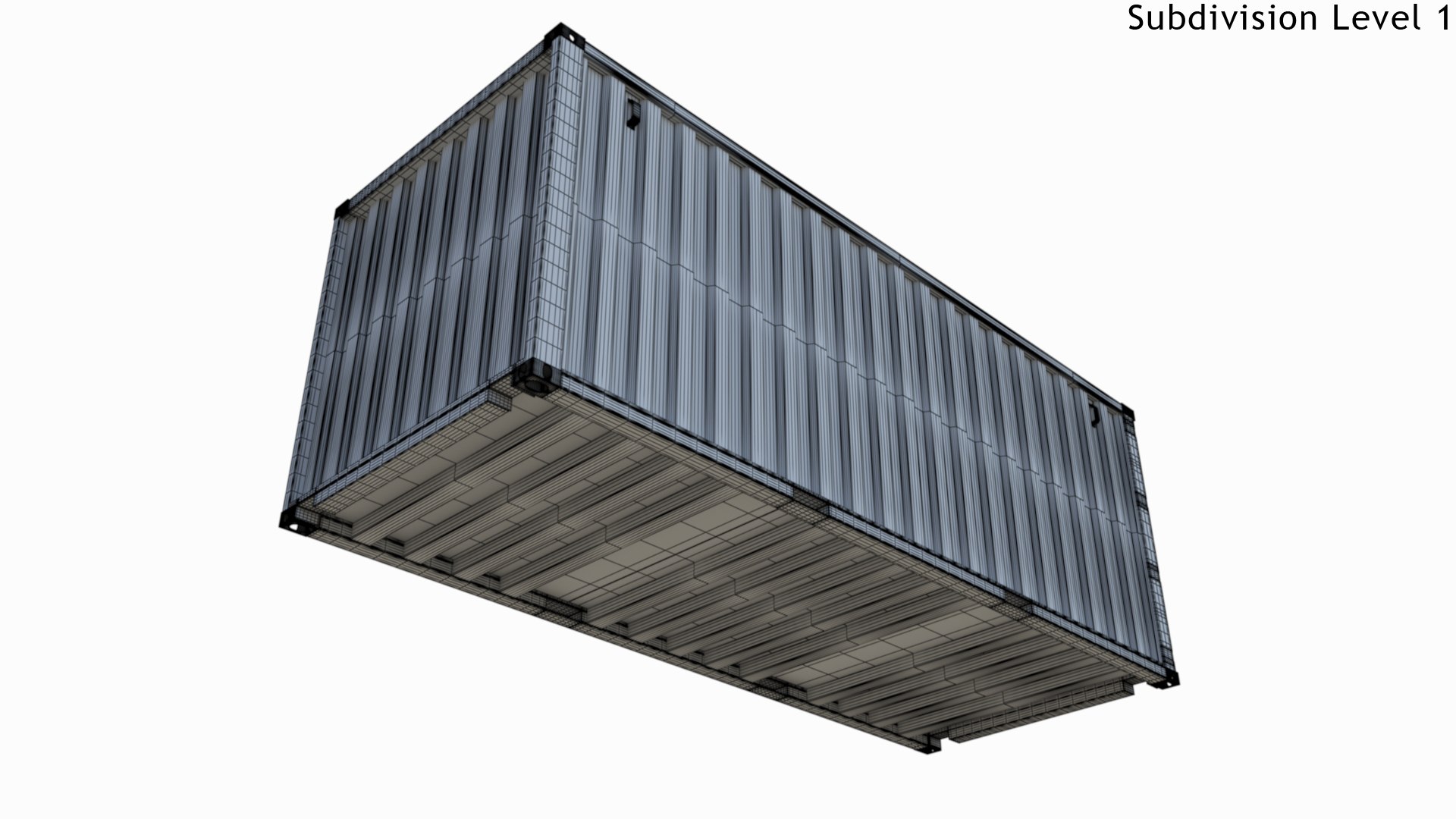 Container 20 Ft ISO 3D Model - TurboSquid 2144045