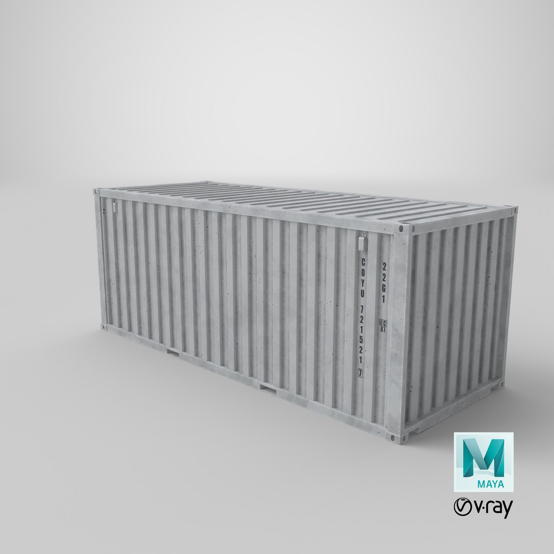 Container 20 Ft ISO 3D Model - TurboSquid 2144045