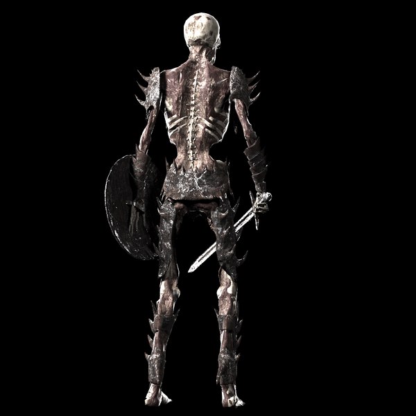 undead warrior 3d obj