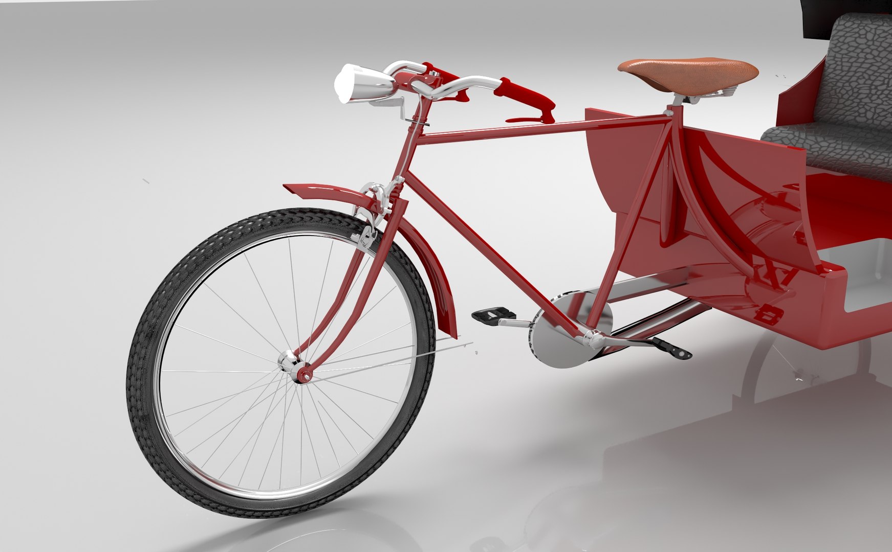 Bike Rickshaw V2 3D Model - TurboSquid 1640043