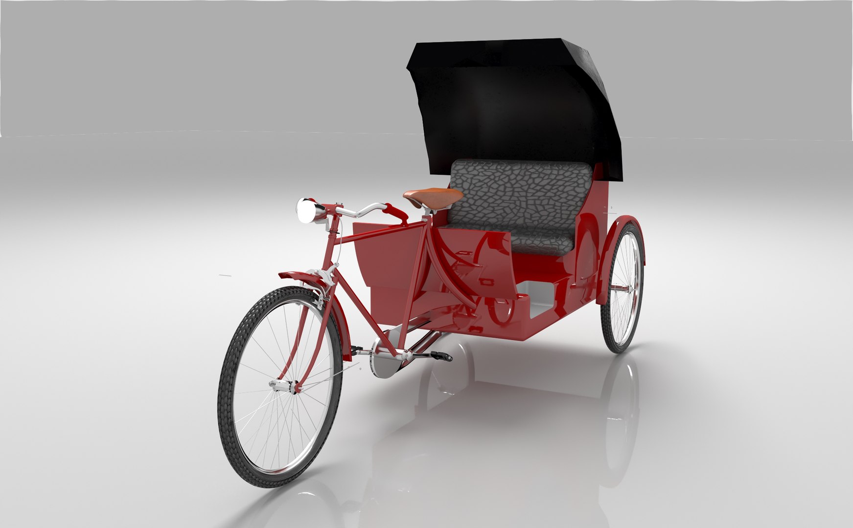 Bike Rickshaw V2 3D Model - TurboSquid 1640043