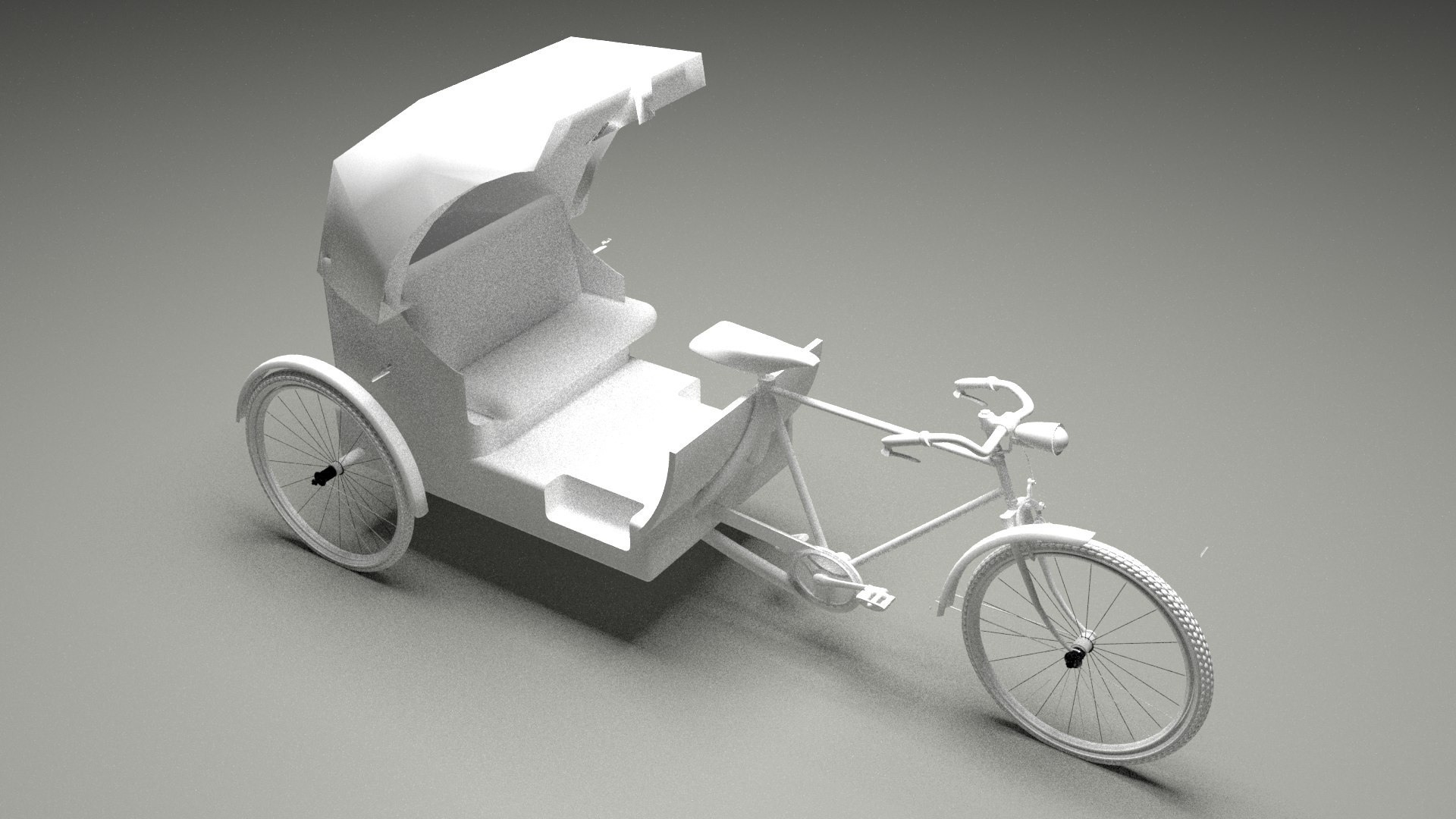 Bike Rickshaw V2 3D Model - TurboSquid 1640043