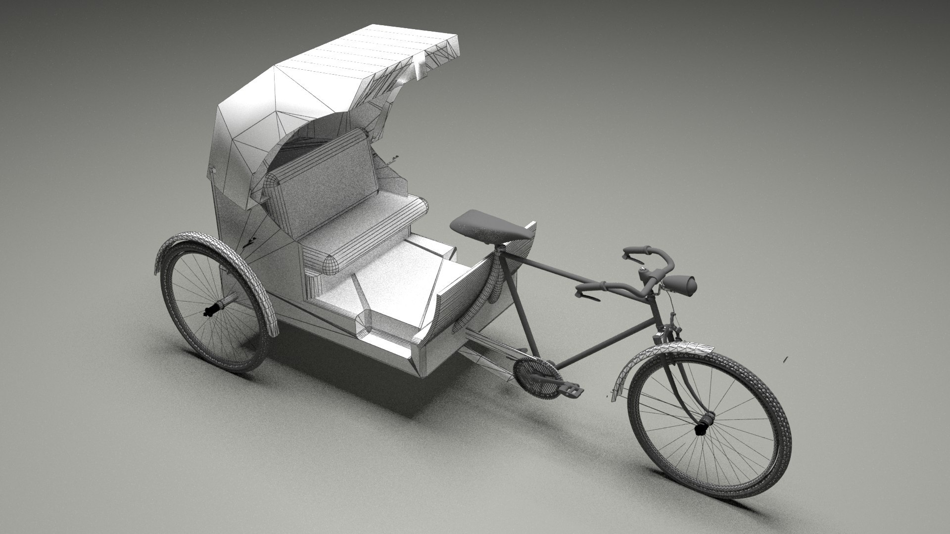 Bike Rickshaw V2 3D Model - TurboSquid 1640043