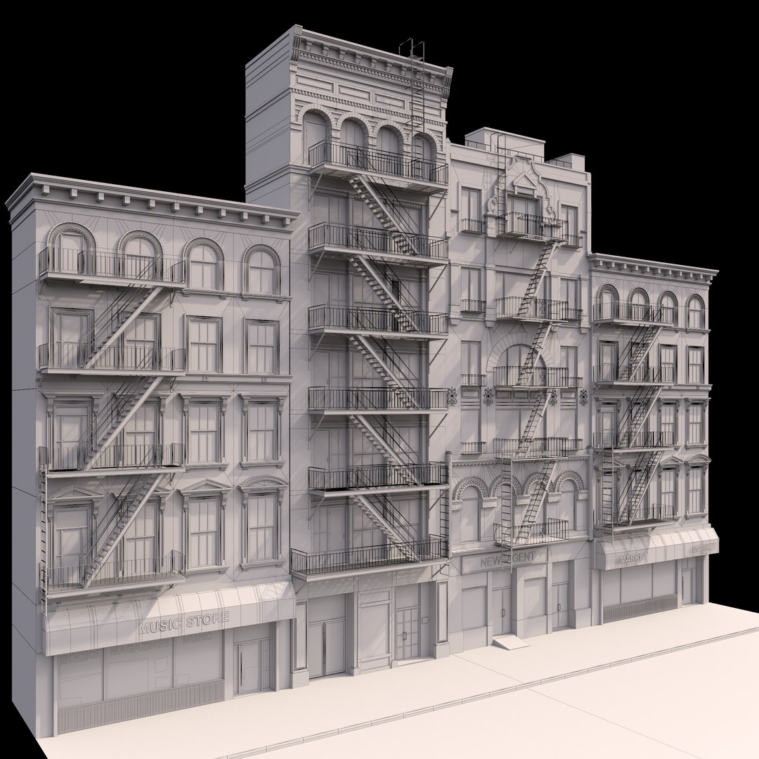 Photorealistic Buildings Set 3D Model - TurboSquid 1207660