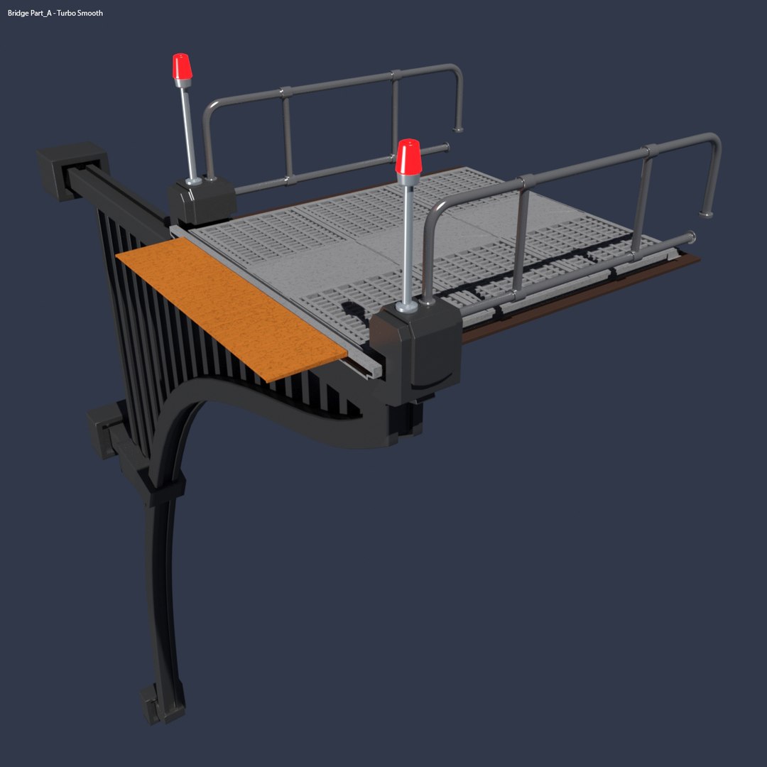 Sci-fi Bridge 3d Max