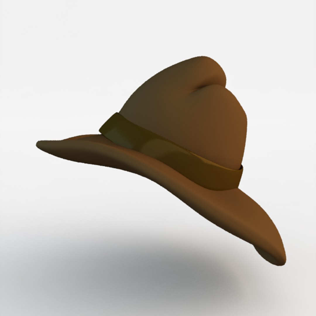 3d stylish male hat model