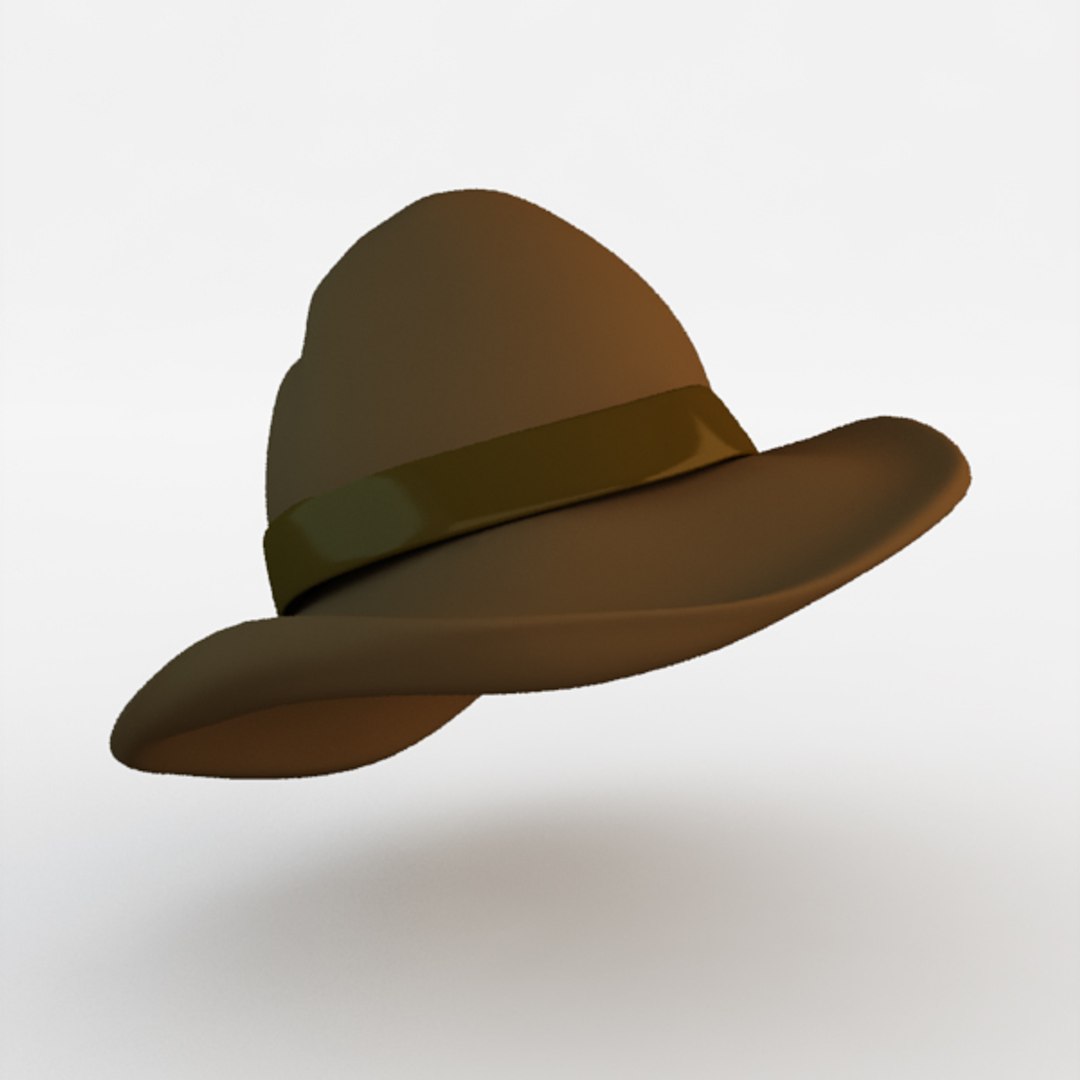 3d stylish male hat model