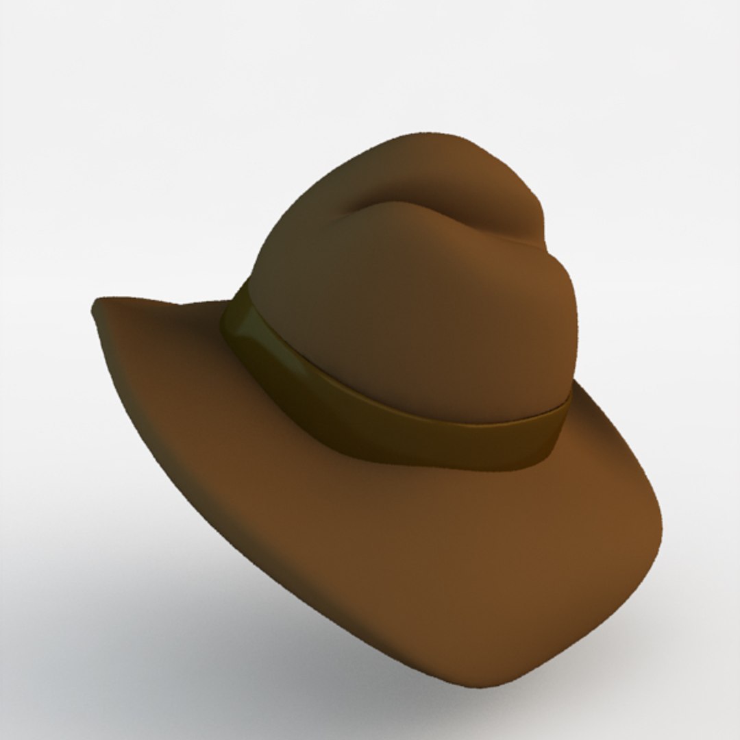 3d stylish male hat model