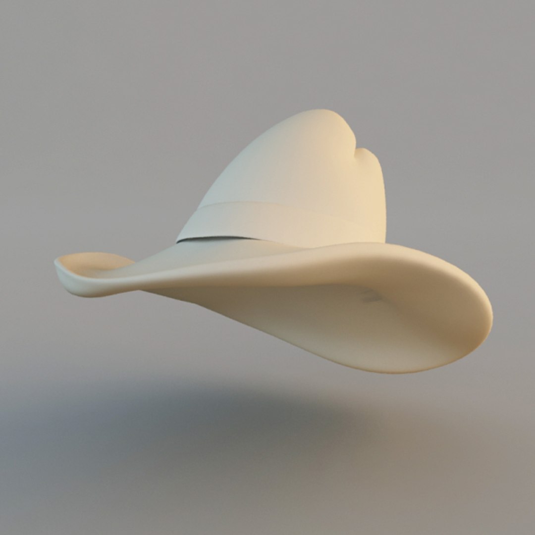 3d stylish male hat model