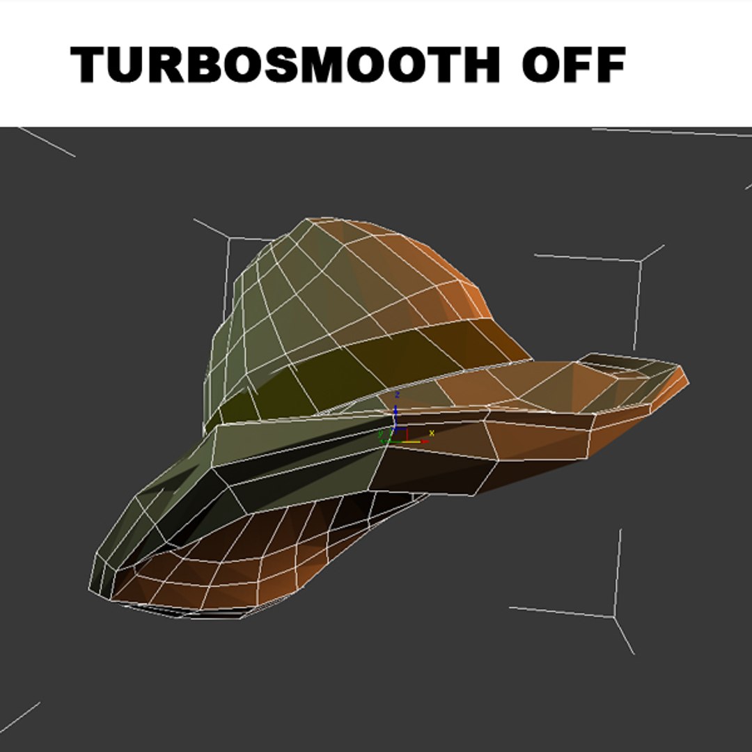 3d stylish male hat model