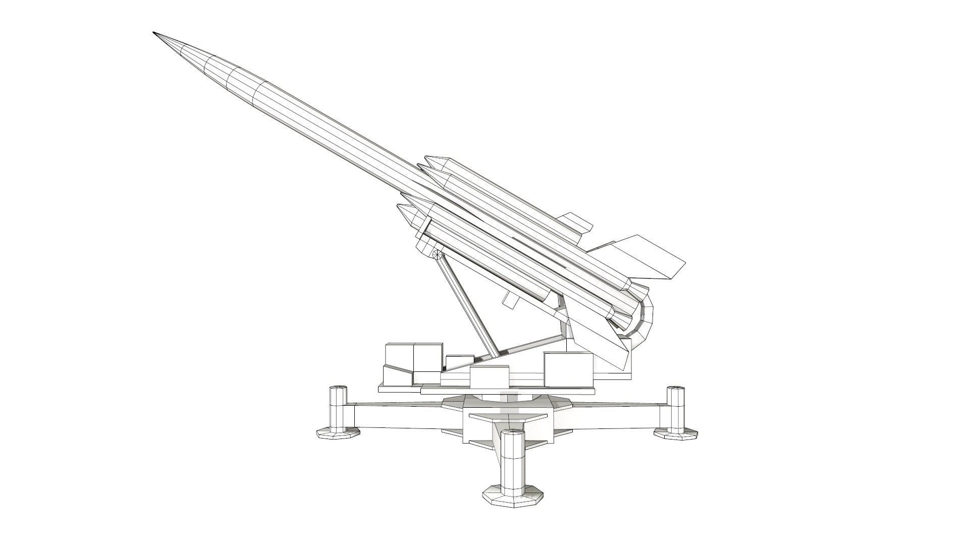 Bristol Bloodhound Missile Sam 3D Model - TurboSquid 1381138