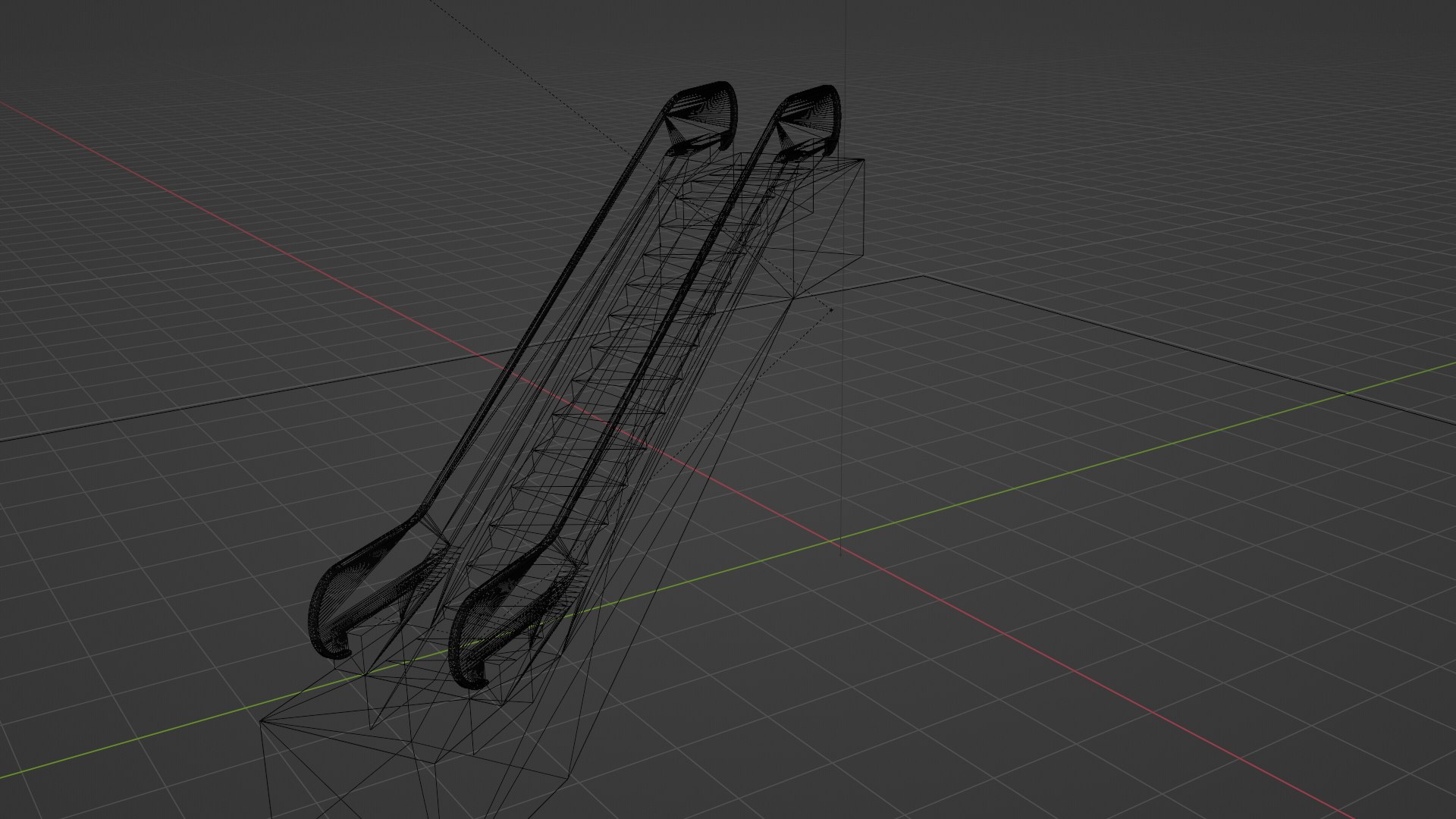 3D Escalator Model - TurboSquid 2332463