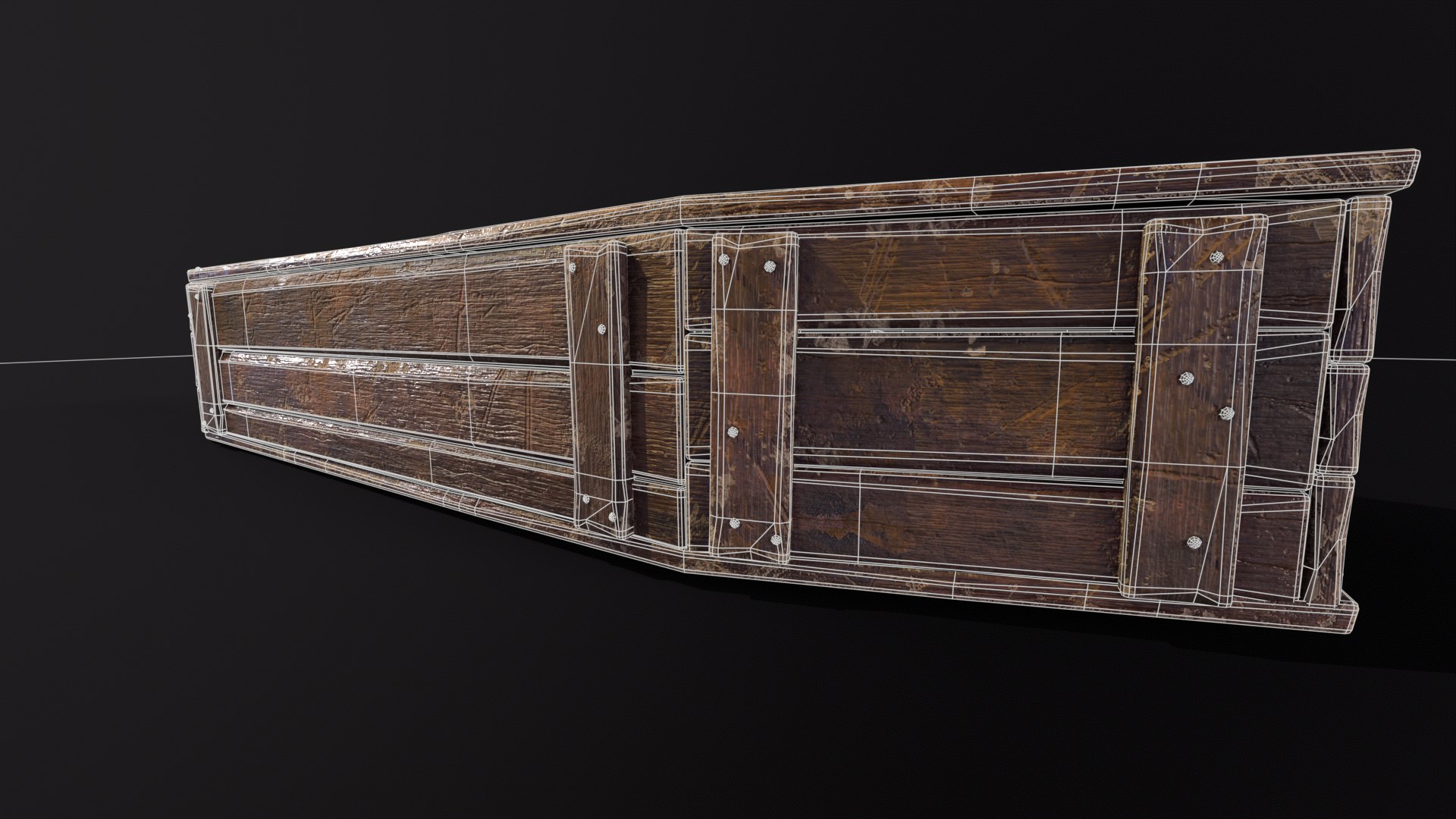 Rustic Wooden Coffin 3D - TurboSquid 2198324