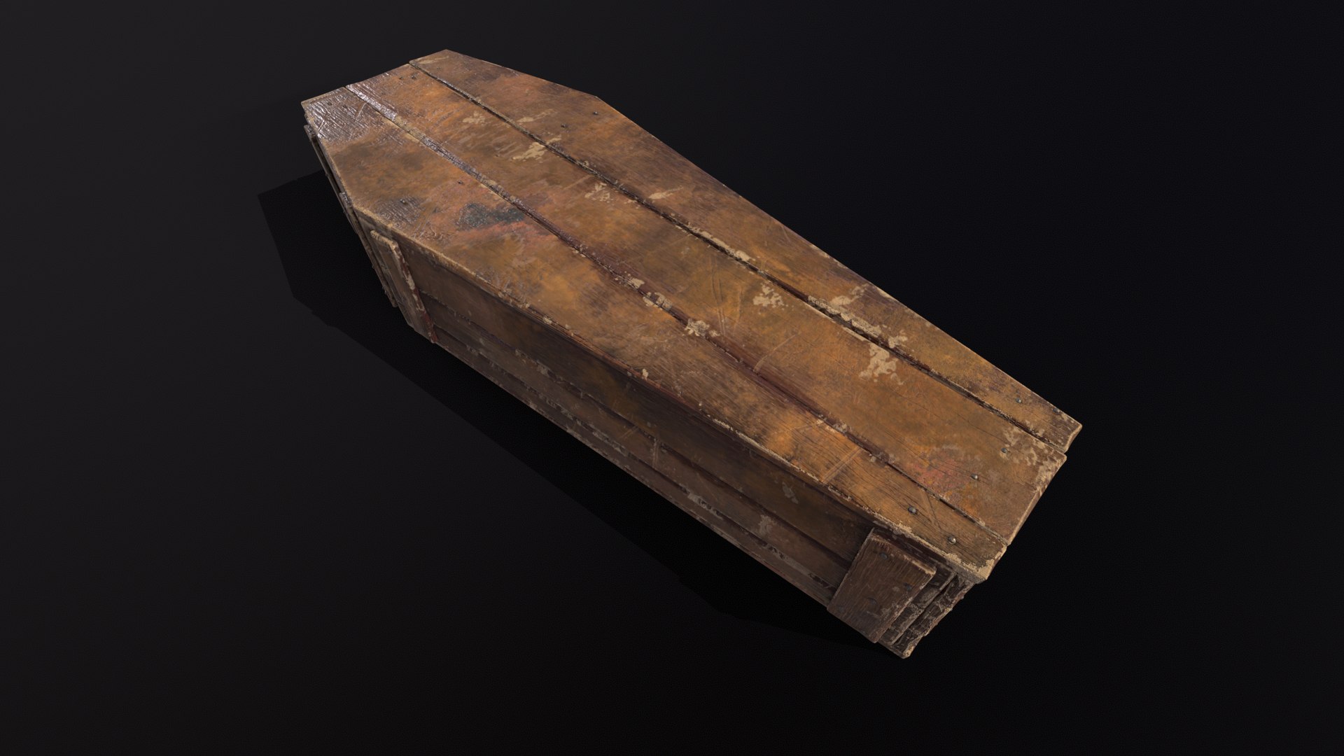 Rustic Wooden Coffin 3D - TurboSquid 2198324