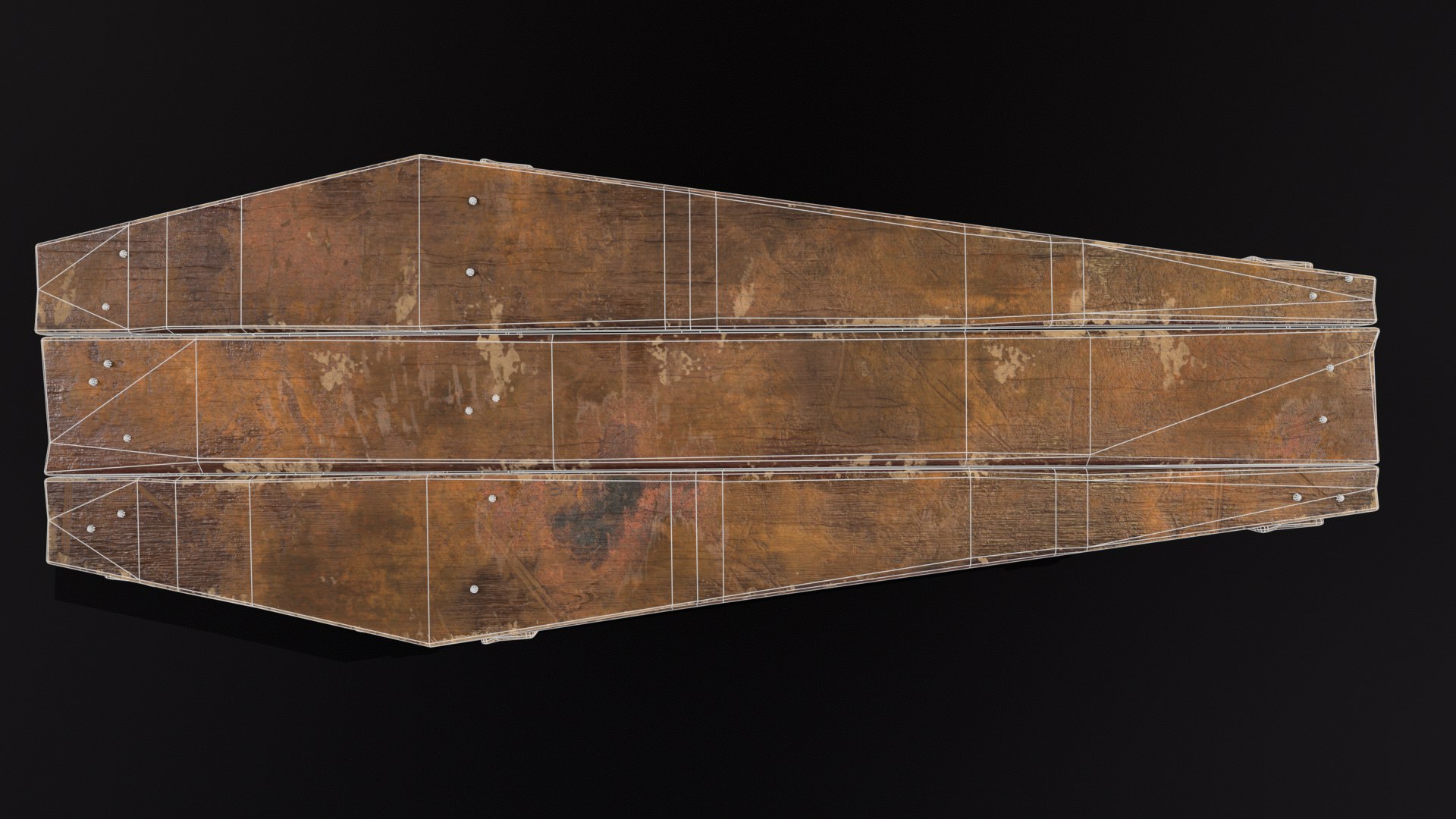 Rustic Wooden Coffin 3D - TurboSquid 2198324