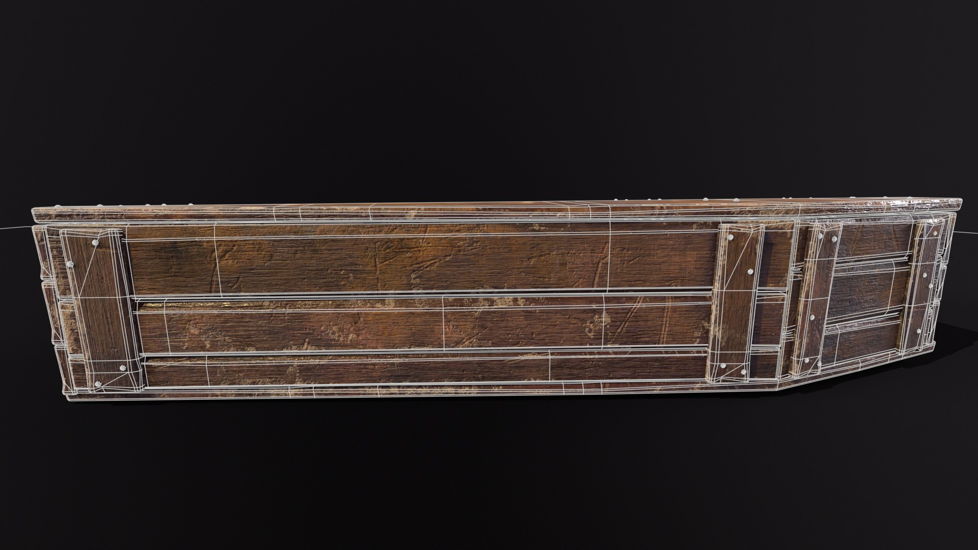 Rustic Wooden Coffin 3D - TurboSquid 2198324