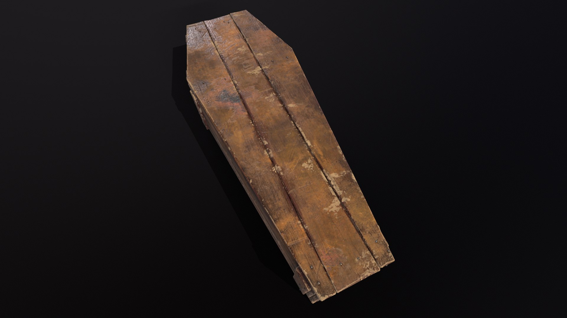 Rustic Wooden Coffin 3D - TurboSquid 2198324