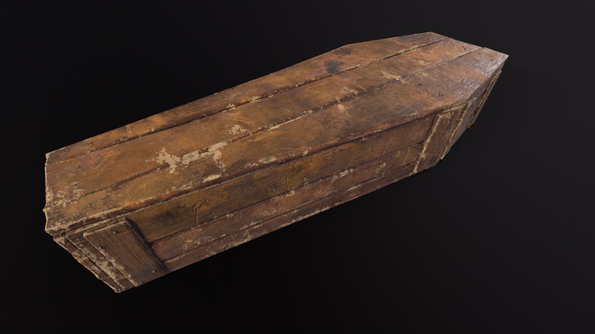 Rustic Wooden Coffin 3D - TurboSquid 2198324