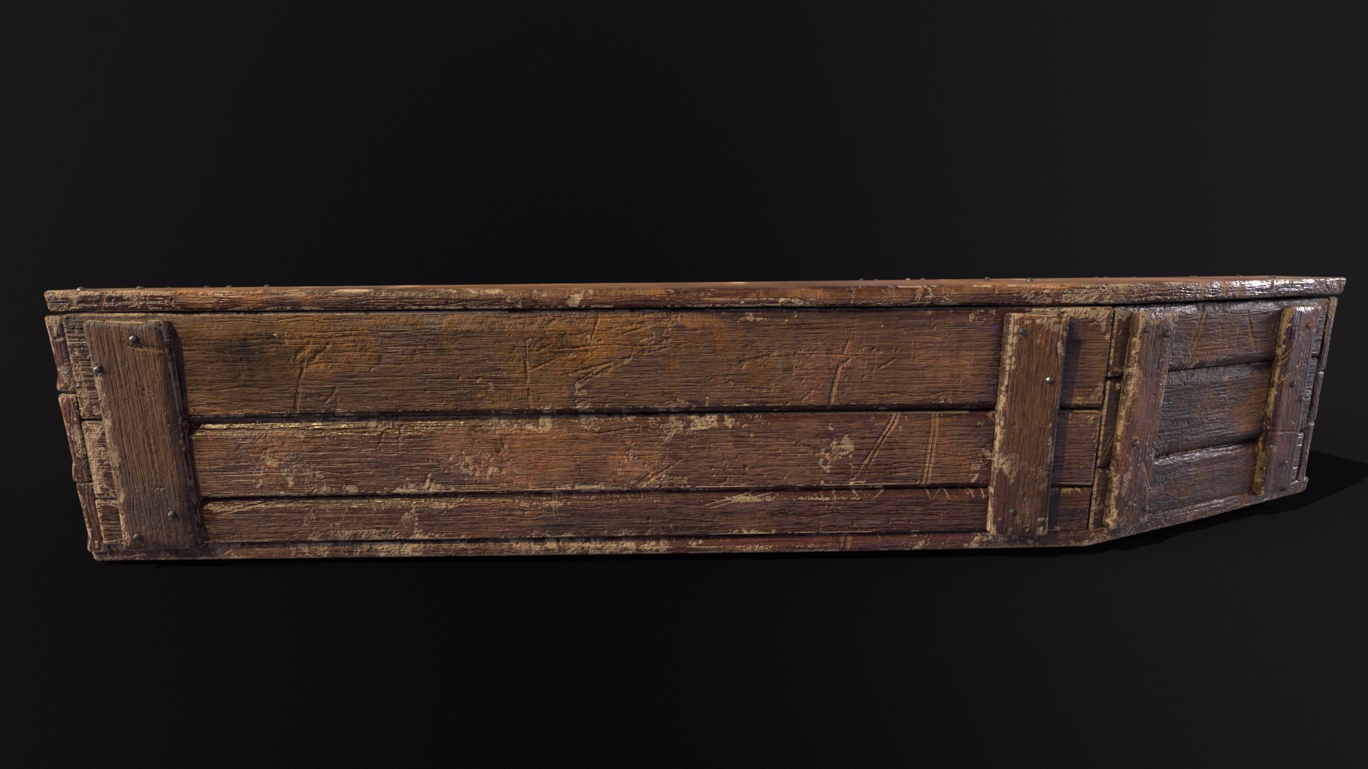 Rustic Wooden Coffin 3D - TurboSquid 2198324