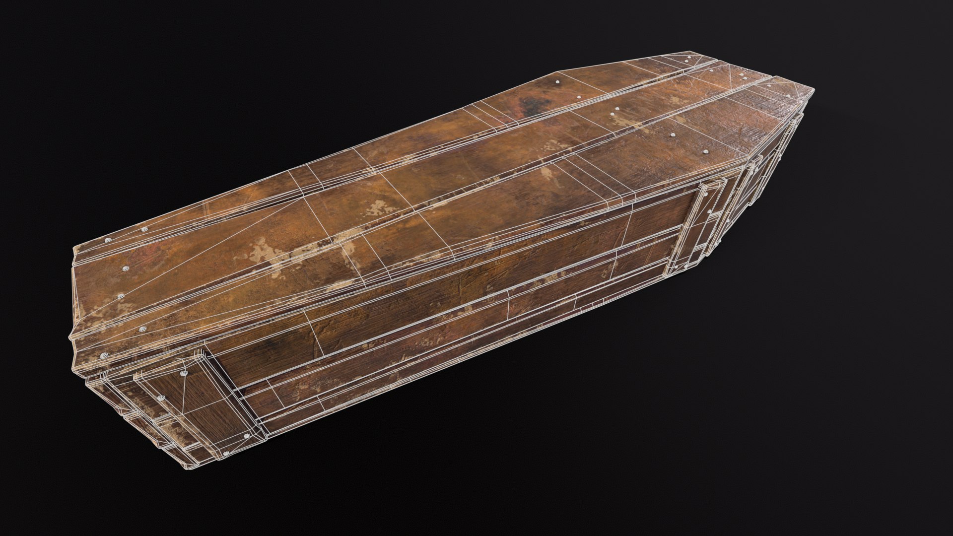 Rustic Wooden Coffin 3D - TurboSquid 2198324