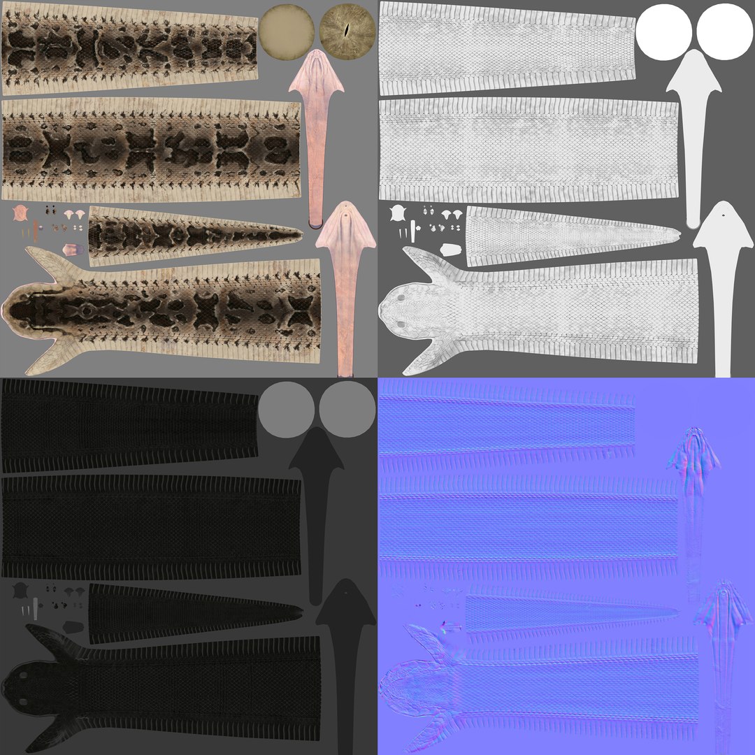 3D model realistic snake - TurboSquid 1277884
