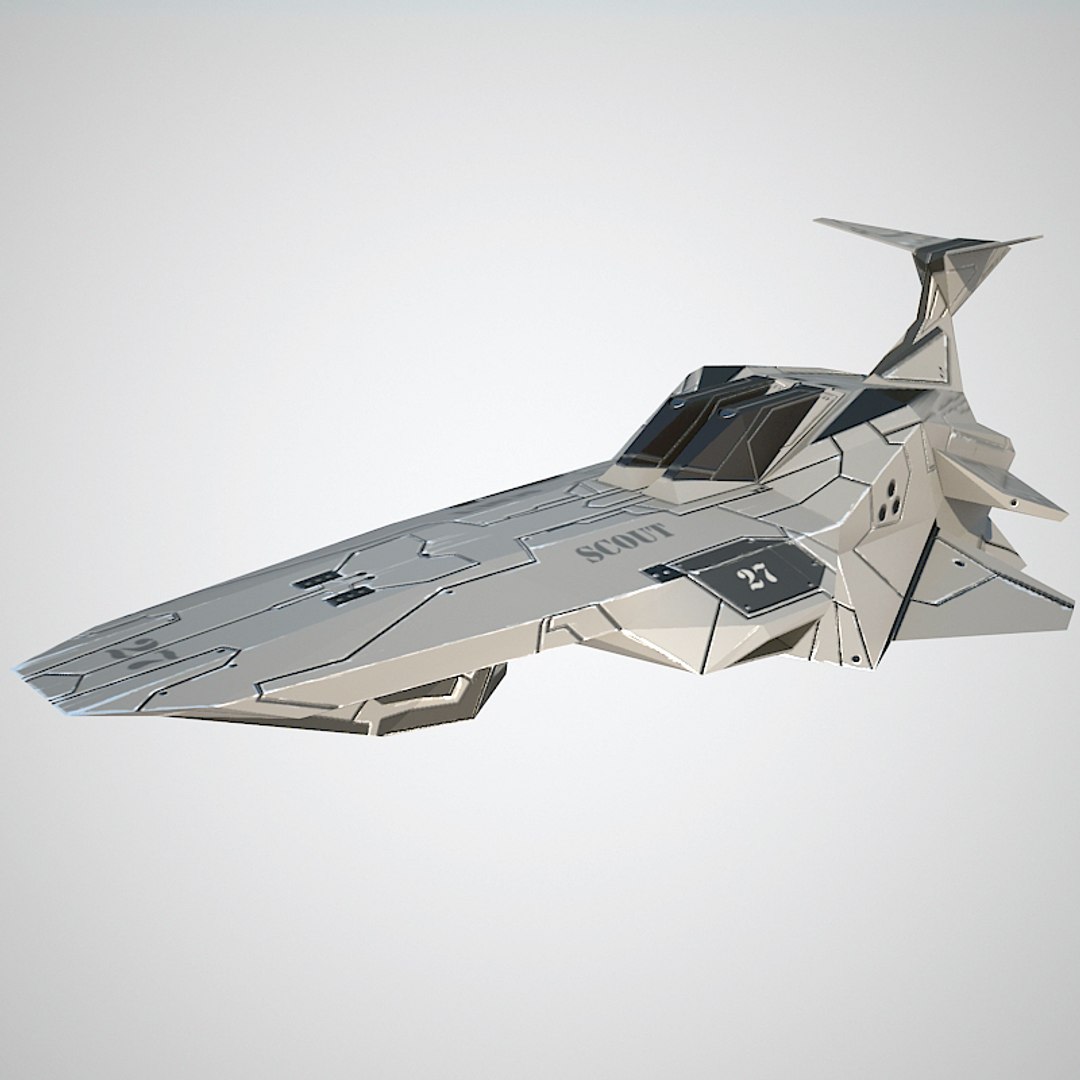3d Space Fighter Model