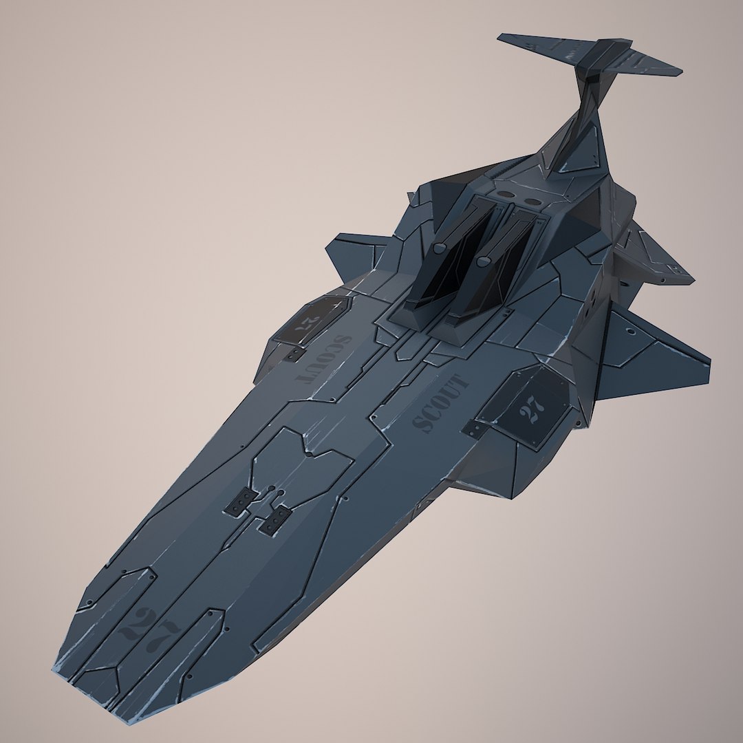 3d Space Fighter Model