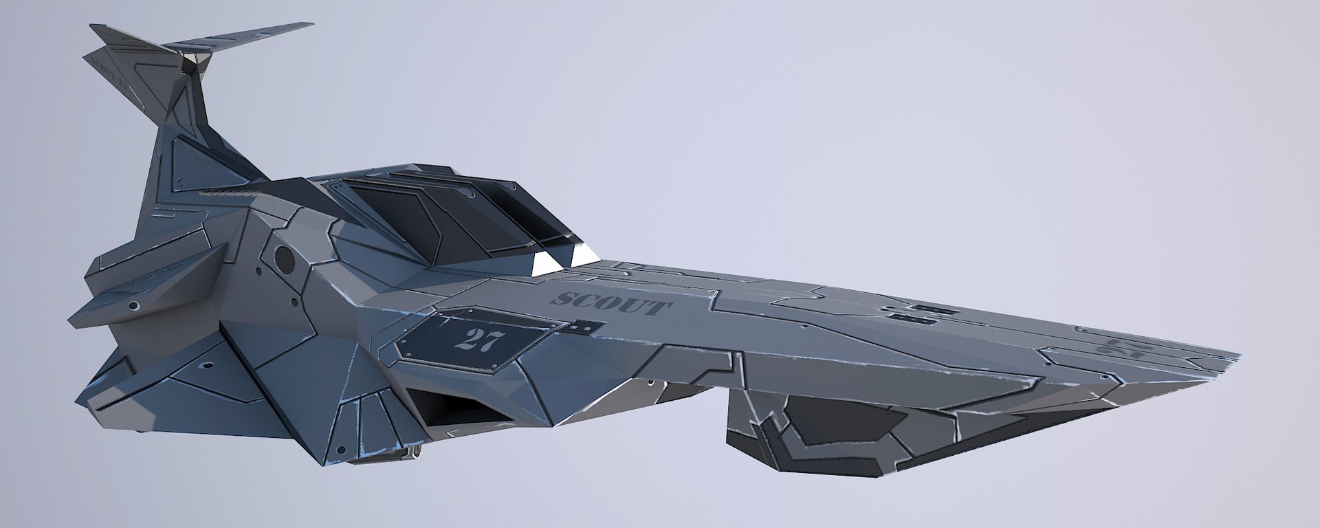 3d Space Fighter Model