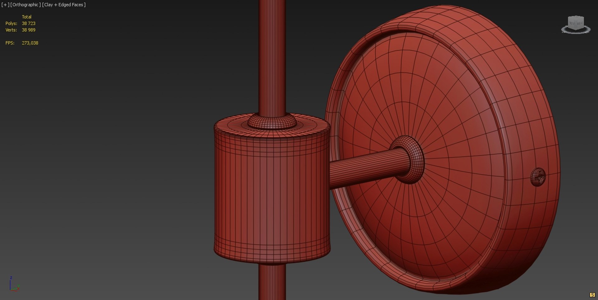 3D Gold Lamp Wall - TurboSquid 1587637