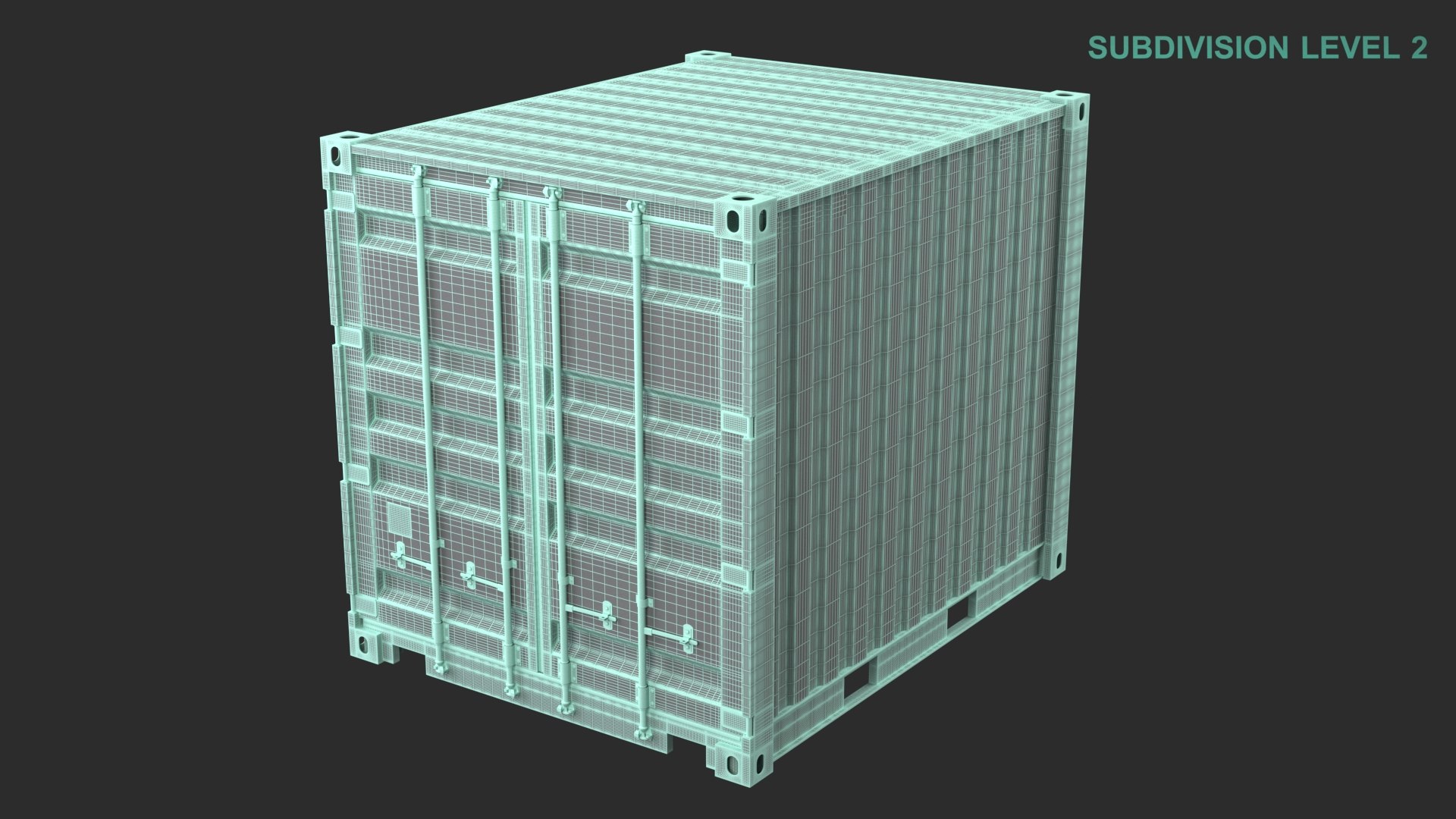3D 10ft Shipping Container - TurboSquid 1934399