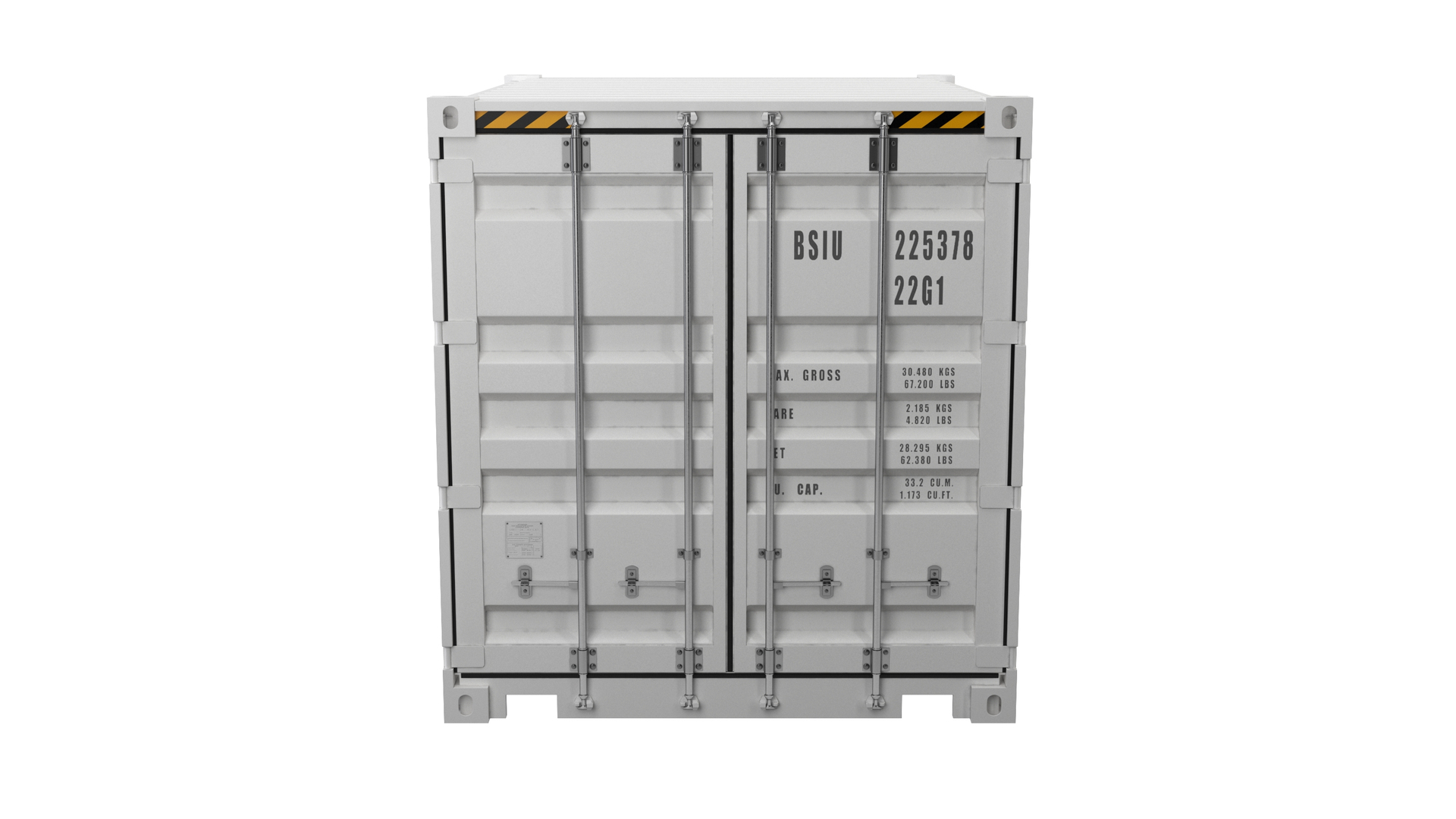 3D 10ft Shipping Container - TurboSquid 1934399