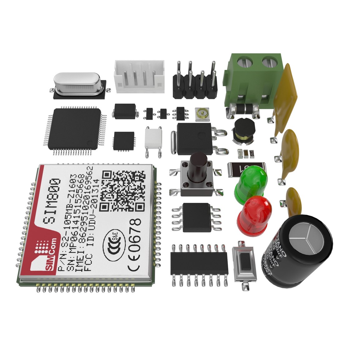 3D Model Electronic Components - TurboSquid 1347098