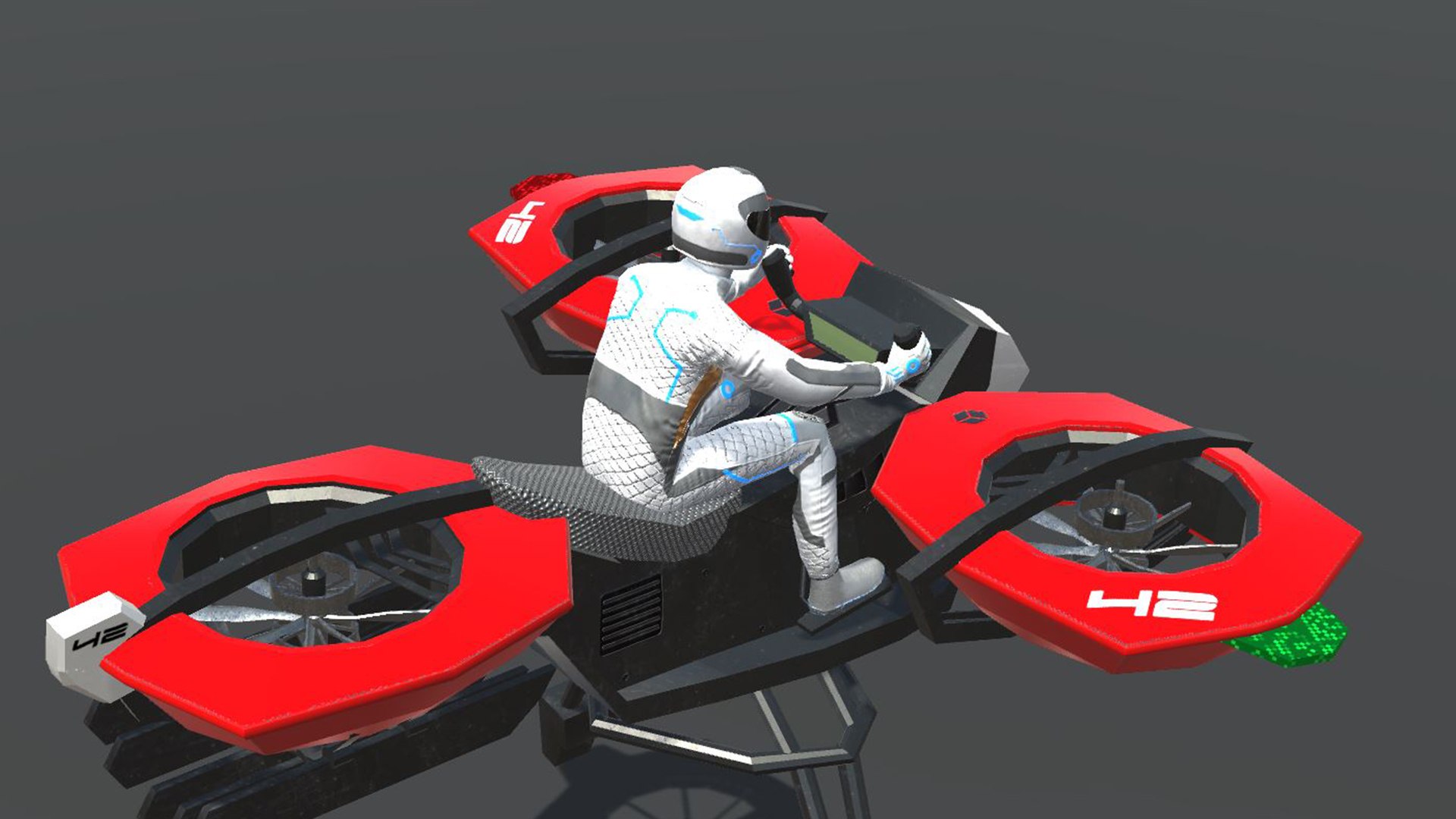 Flike Flying Motor Cycle Animations 3D - TurboSquid 1931686