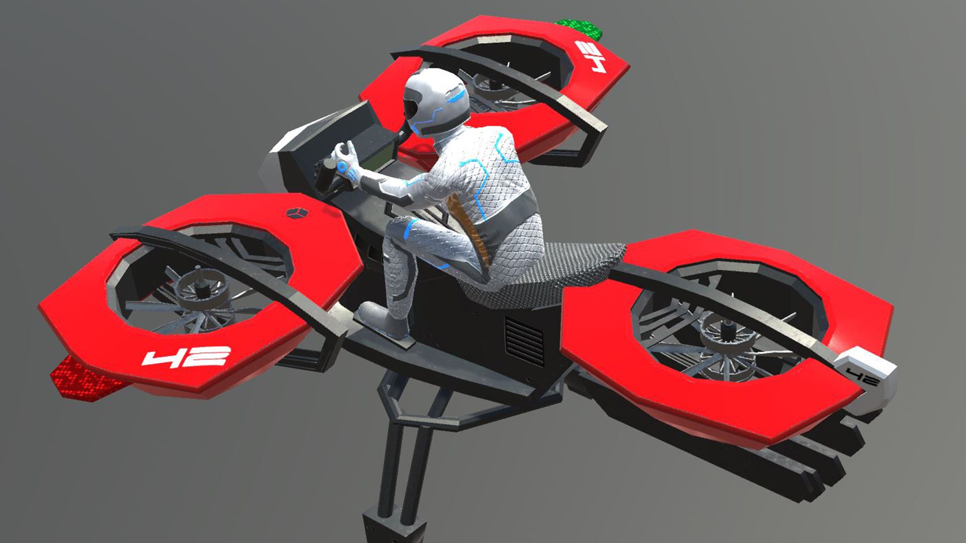 Flike Flying Motor Cycle Animations 3D - TurboSquid 1931686