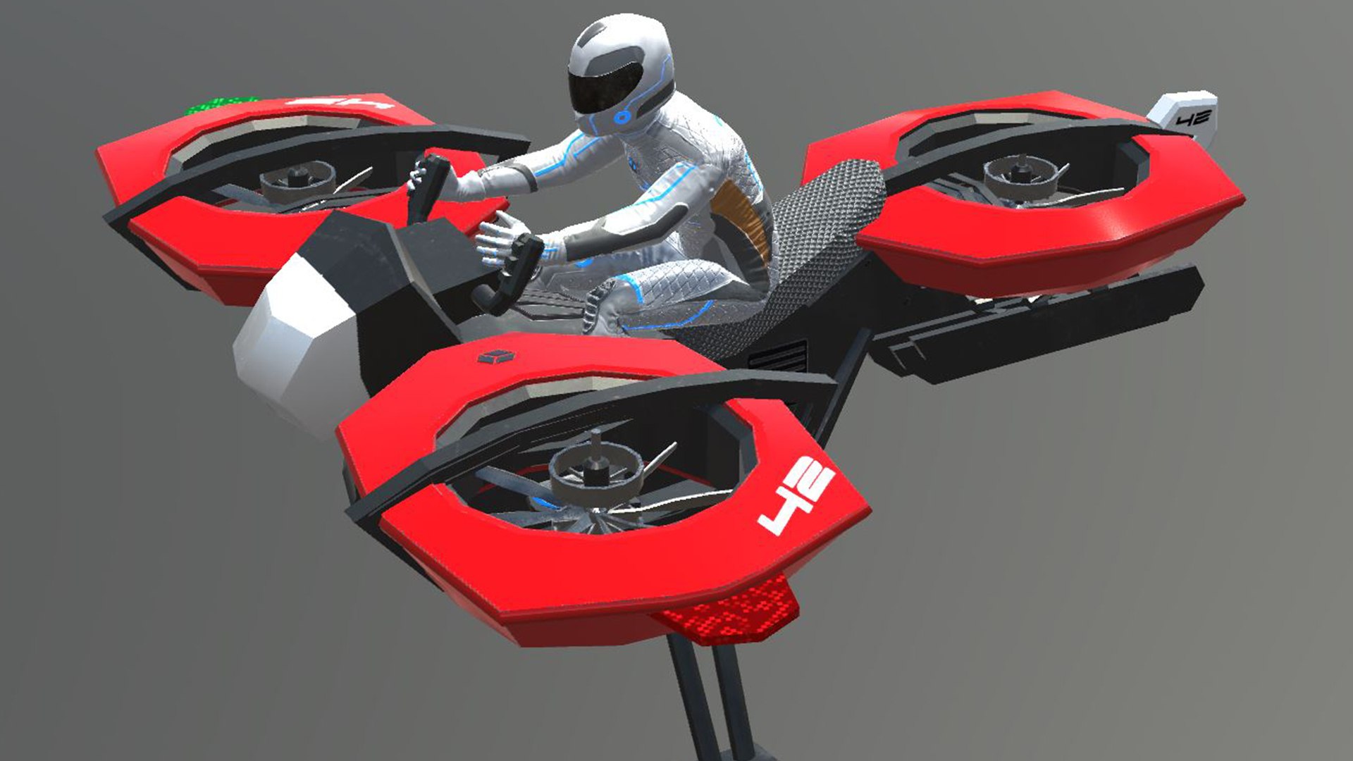 Flike Flying Motor Cycle Animations 3D - TurboSquid 1931686