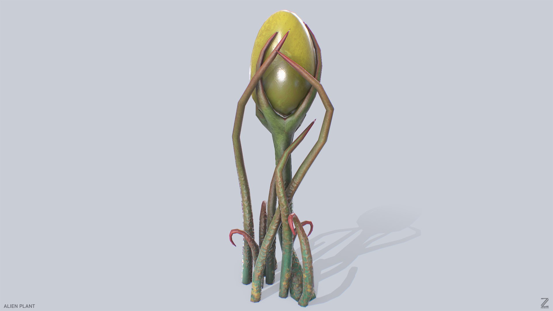 Alien Plant Collection Model - TurboSquid 2381238