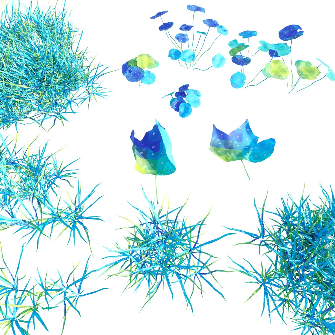 3D Patchy Green Grass Corona Scatter Model - TurboSquid 2332321