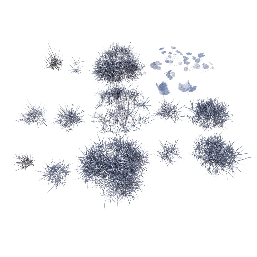3D Patchy Green Grass Corona Scatter Model - TurboSquid 2332321