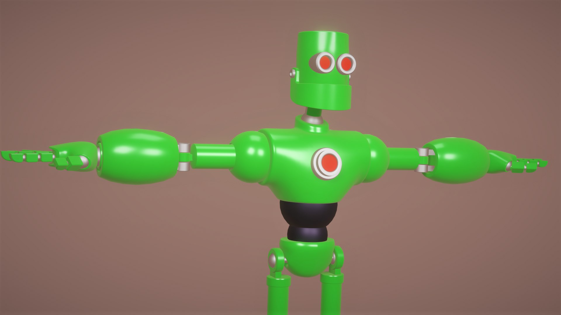 3D green robot - TurboSquid 1947125