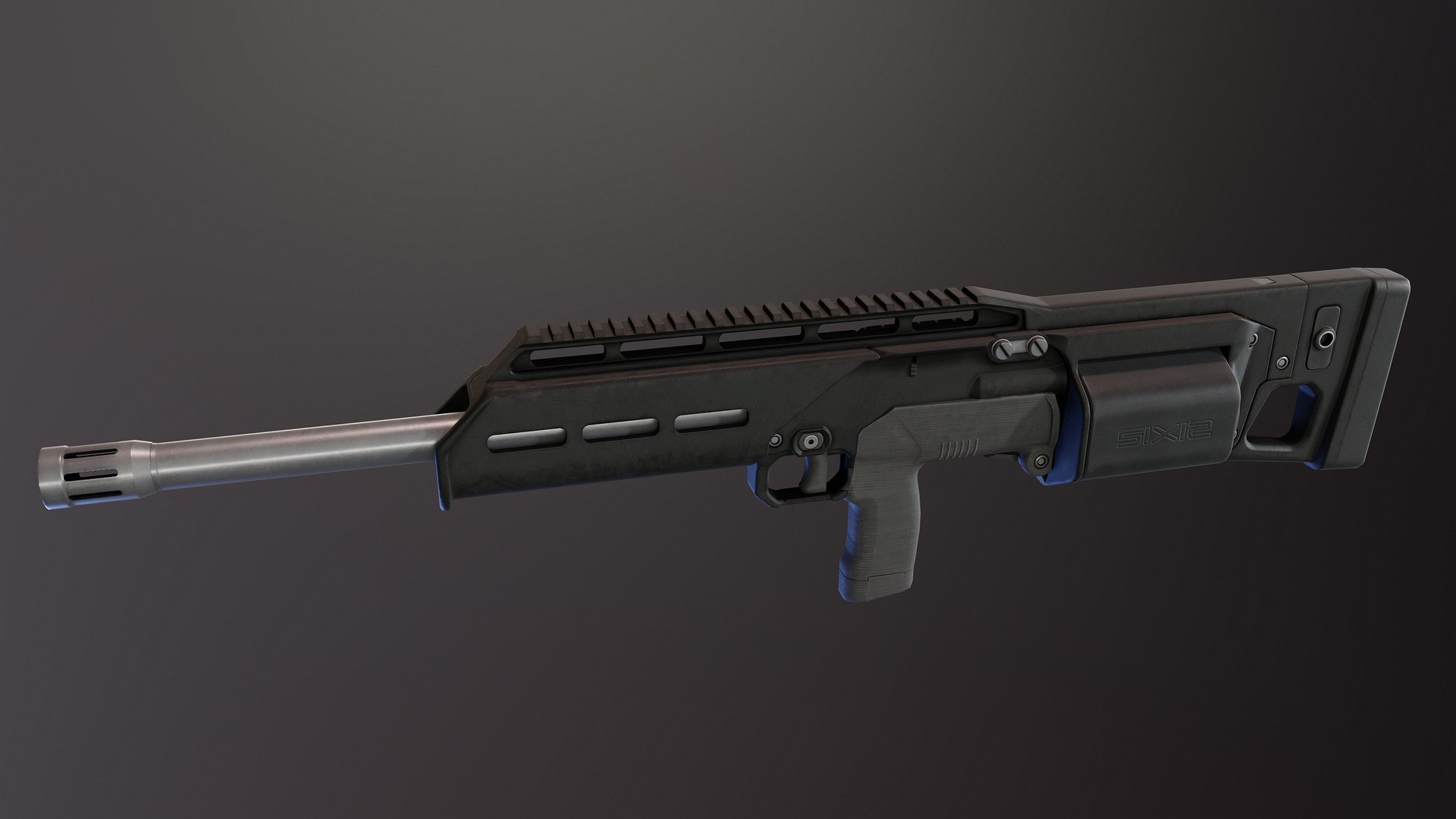 3D Six12 Shotgun Model - TurboSquid 2356432
