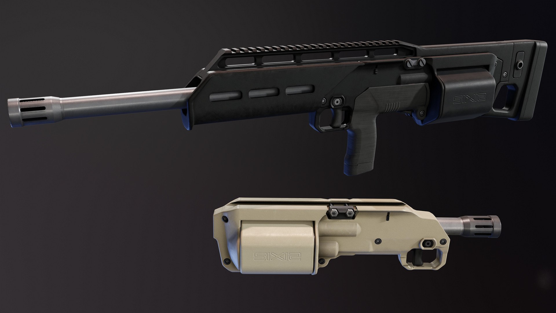 3D Six12 Shotgun Model - TurboSquid 2356432