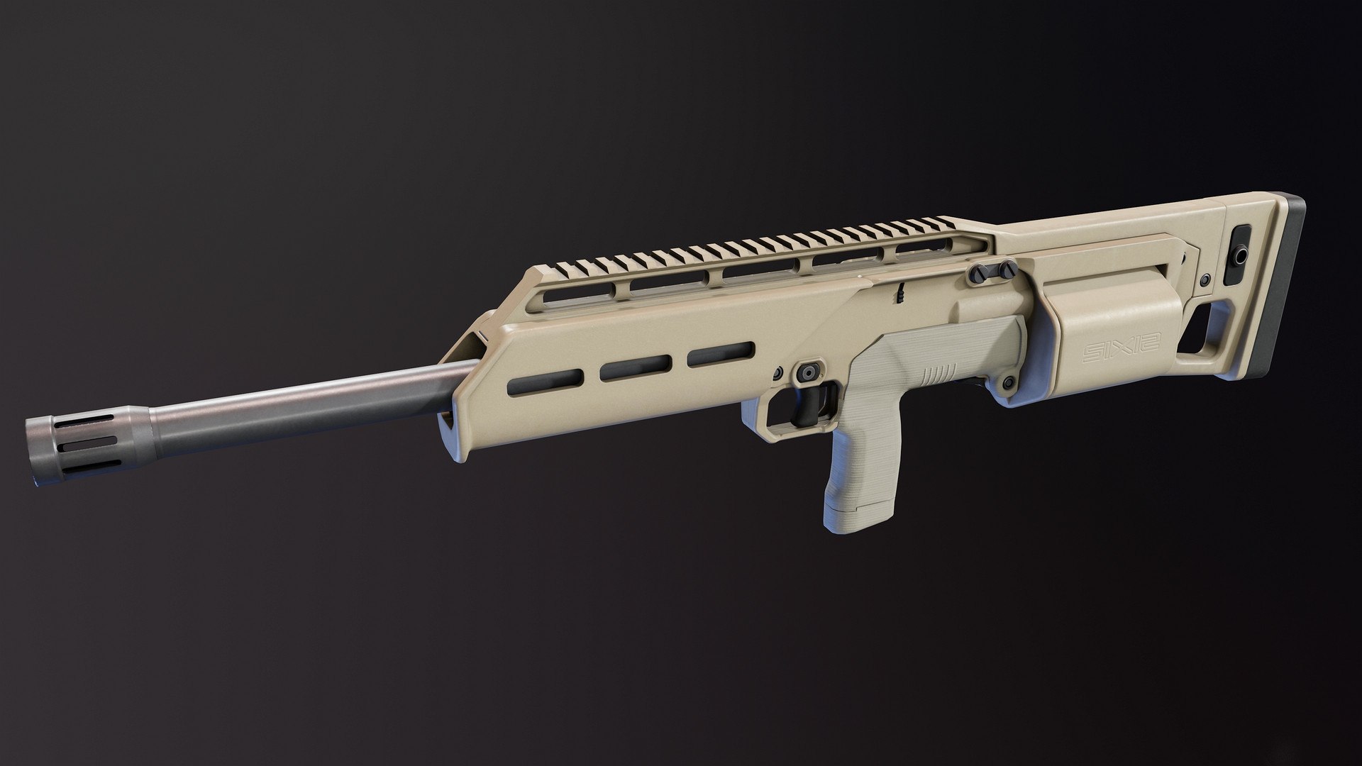 3D Six12 Shotgun Model - TurboSquid 2356432