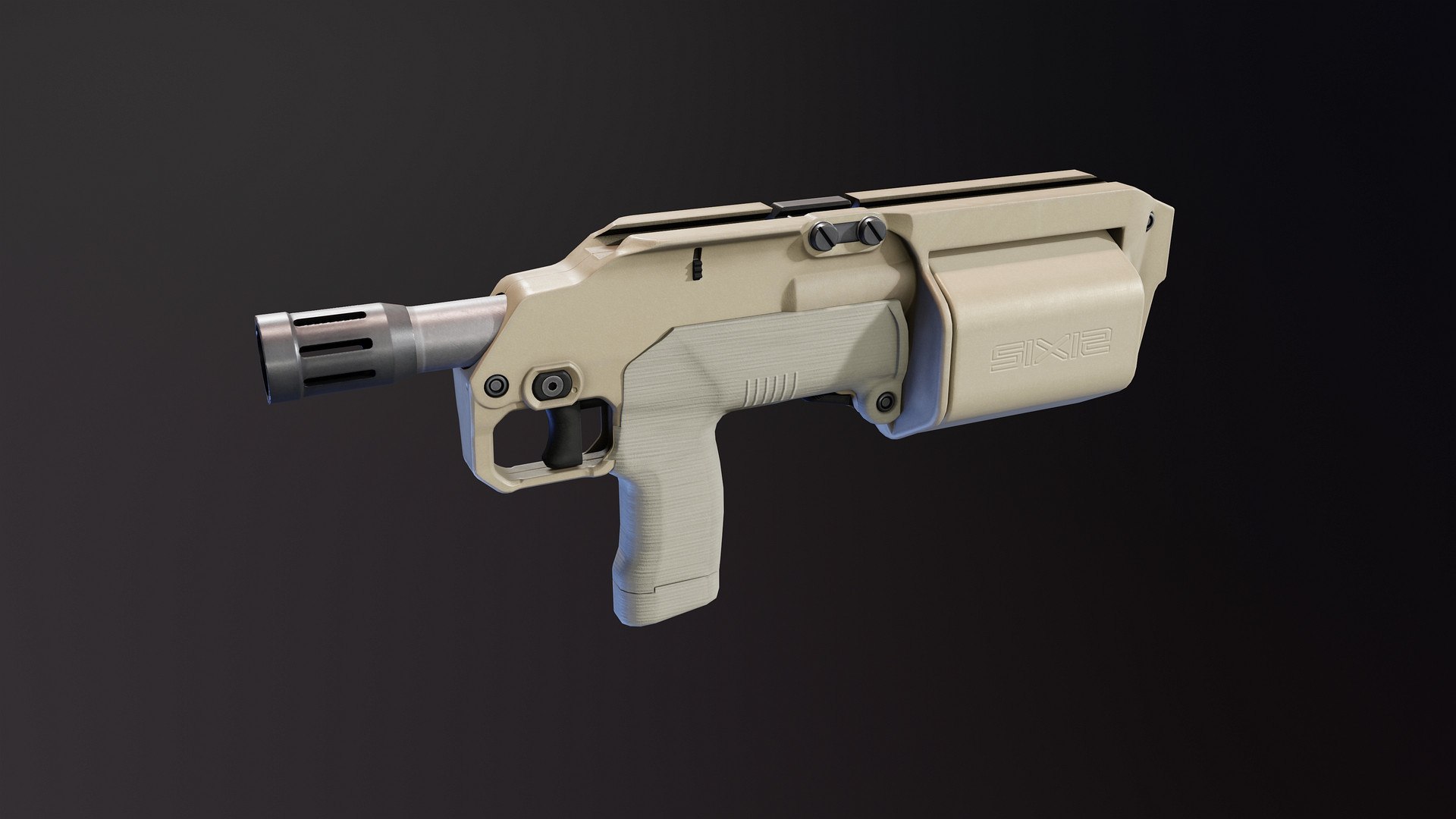 3D Six12 Shotgun Model - TurboSquid 2356432