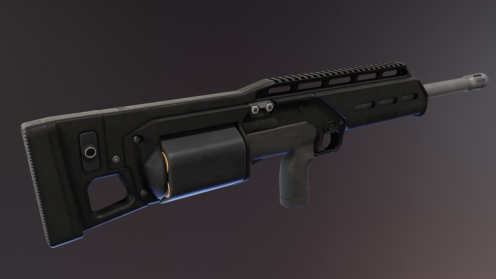 3D Six12 Shotgun Model - TurboSquid 2356432