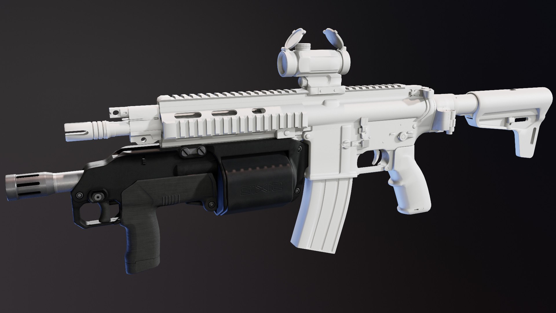 3D Six12 Shotgun Model - TurboSquid 2356432