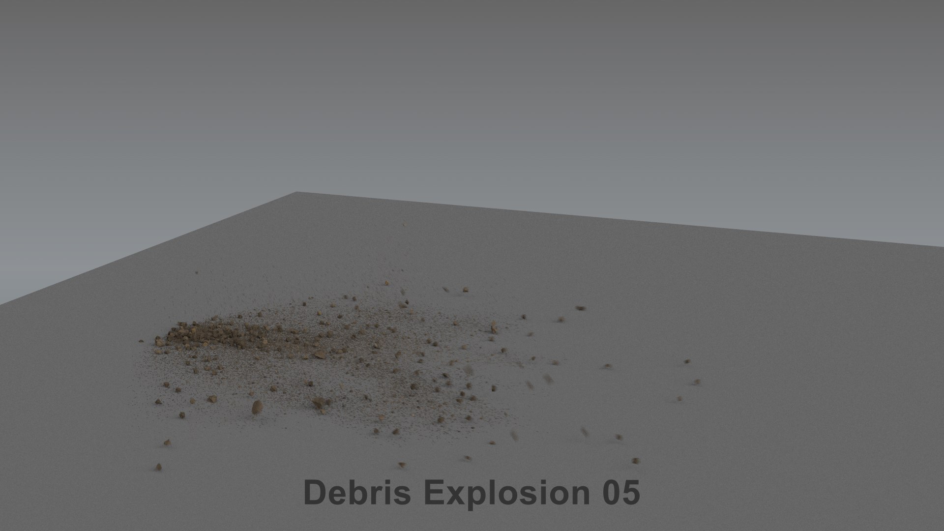 Debris Explosion 05 - ABC 3D Model - TurboSquid 1817232