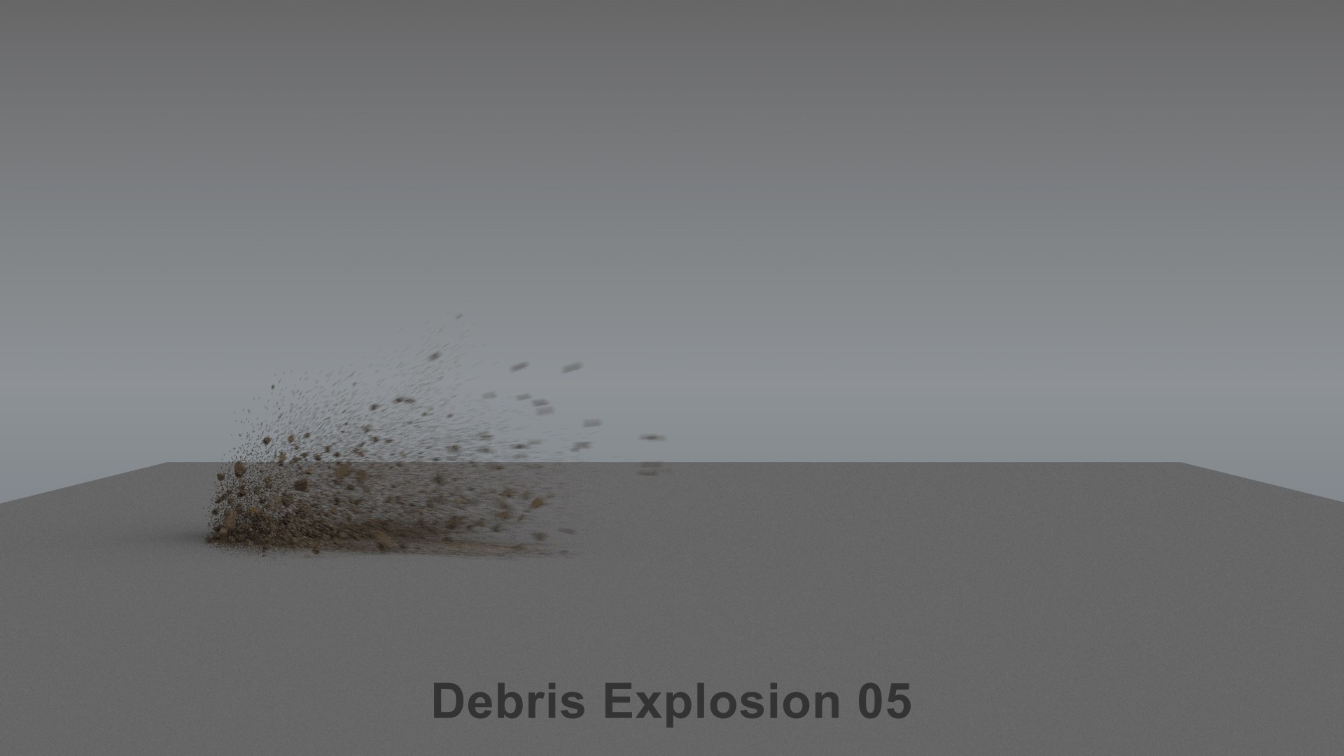 Debris Explosion 05 - ABC 3D Model - TurboSquid 1817232