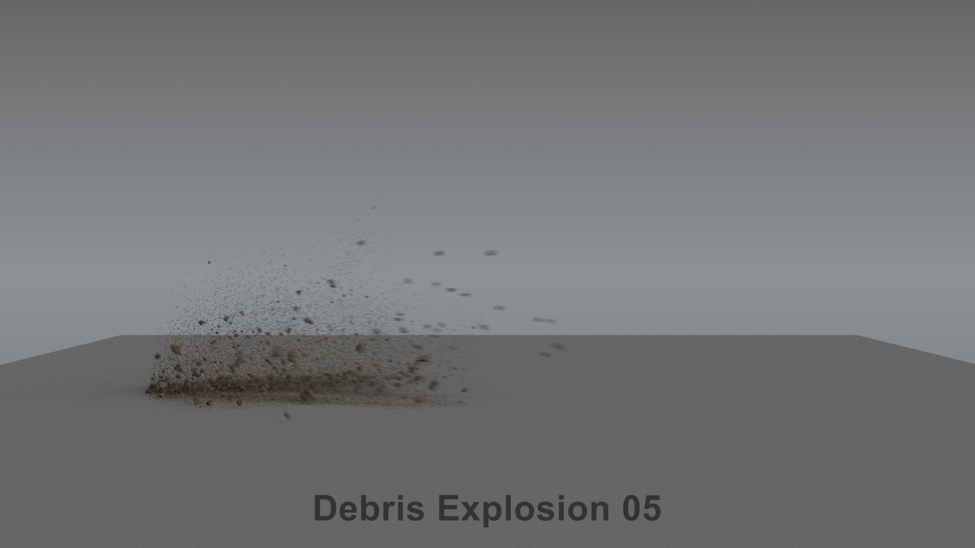 Debris Explosion 05 - ABC 3D Model - TurboSquid 1817232